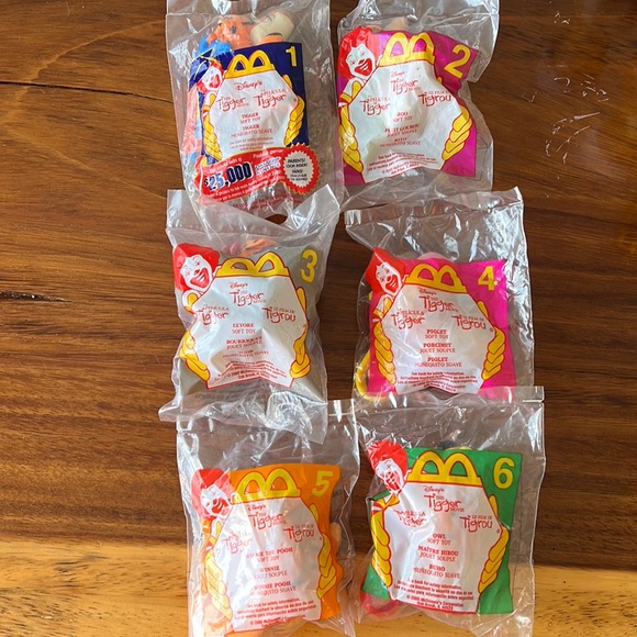McDonald's | Toys | Vintage Mcdonalds Happy Meal Plush Toys Winnie The Pooh Tigger Movie 200 Set ...
